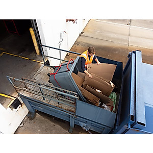 Rubbermaid Brute Tilt Dump Truck/Trash Cart/Garbage Collection/Recycling, 1 Cubic Yard, Standard Duty, 1,250 lbs., Gray, Distribution Centers/Warehouse/Manufacturing/Stadiums