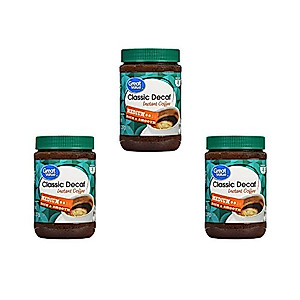 Great Value Classic Decaf Instant Coffee, 8 oz (PACK OF 3)
