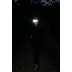 Night Buddy The Original LED Headlamp Rechargeable Flashlight for Adults Camping Essentials Backpacking Lights 4X Brighter Other Headlight Headband Lamp 5 Light Modes Hiking Gear Must Haves