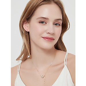 Tassel Symbol Chain Drop Dangle Stud Earrings for Women 925 Sterling Silver Double Piercing Female Gender Sign Studs Crawler Climber Letter X O Post Fashion Personalized Jewelry Unique Gift