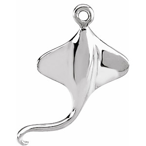 Bonyak Jewelry 14k Yellow Gold 17mm Right Stingray Dangle Timeless