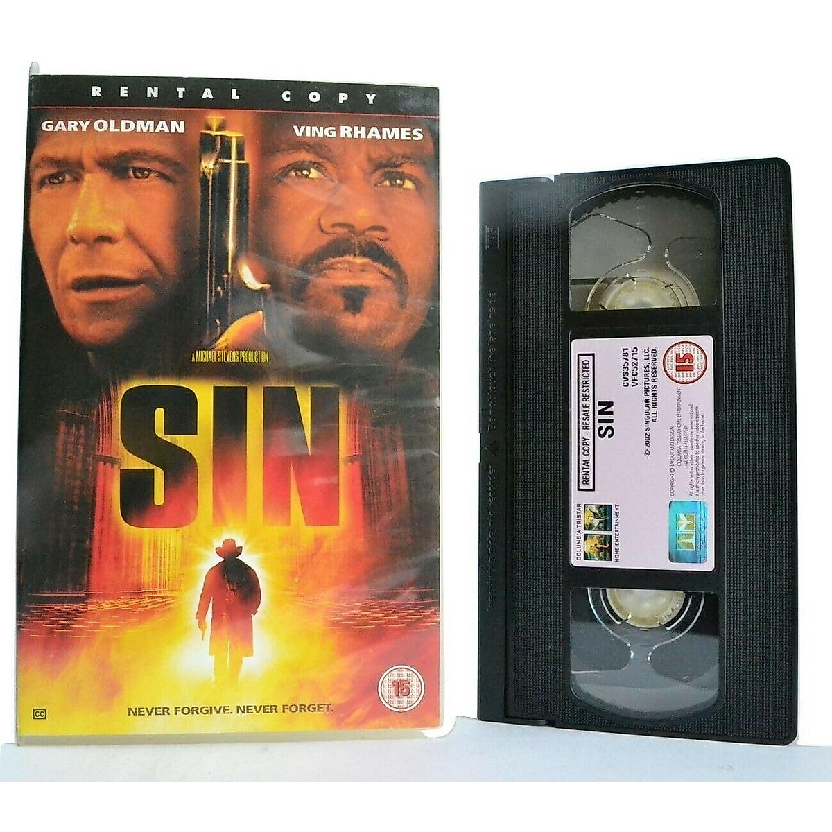 Sin: Columbia (2003) - Crime Thriller - Large Box - G.Oldman/V.Rhames - Pal VHS