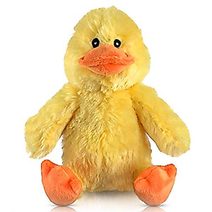 Stuffed Duck - Plush Stuffed Duck Toy - Duck Stuffed Animal - A Huggable, Soft, Adorable 7" Baby Duck - Great Gift for Duck Lovers of All Ages, Girls and Boys Yellow Orange