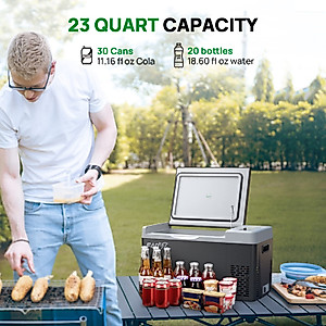 F40C4TMP Bundle - 2 Items: 23 Quart Portable Refrigerator and 220Wh Portable Power Station