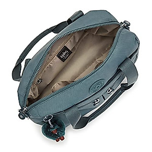 Kipling Women's Klara Handbag, Organize Accessories, Removable Shoulder Strap, Dual Carry Handles, Crinkle Nylon Bag