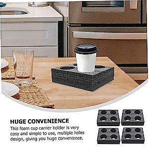 Mobestech 6 Pcs Cup Holder Tray Cupholder Tray Foam Cup Holder Beverage Cup Holder Cup Holders for Drinks Coffee Cup Holder Drinks Holder Takeout Packing Tray Beverage Cup Carrier Tray Shelf