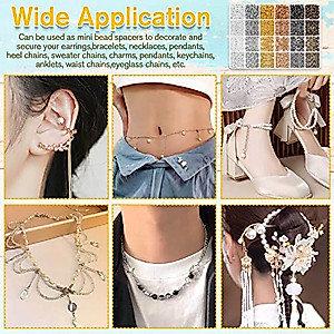 2220 Pieces Crimp Beads for Jewelry Making, Acejoz Knot Covers, Crimp Bead Covers, Crimp Tubes and Wire Guardians with Crimping Pliers for DIY Jewelry Bracelets Necklaces Making