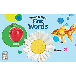 Touch & Feel First Words: Baby & Toddler Touch and Feel Sensory Board Book