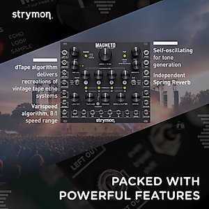 Strymon Magneto Four Head Tape Delay And Looper Eurorack Module with Spring Reverb for Eurorack Synth Setups