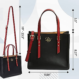 DamiFriends Genuine Leather Mini Tote Bag for Women Small Top Handle Shoulder Bag with Zipper Closure