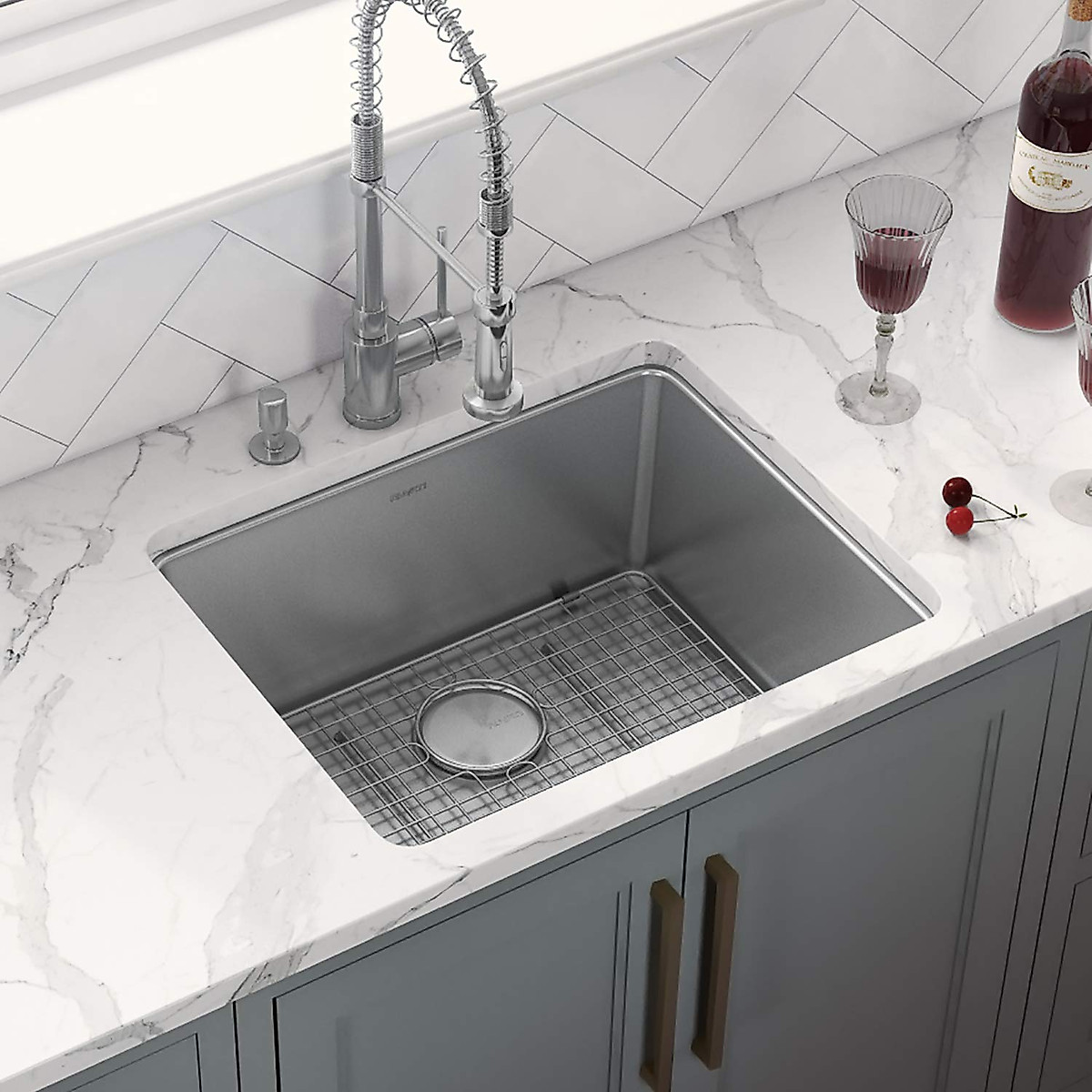 Ruvati 18-inch Undermount Bar Prep Kitchen Sink 16 Gauge Stainless Steel Single Bowl - RVM5916