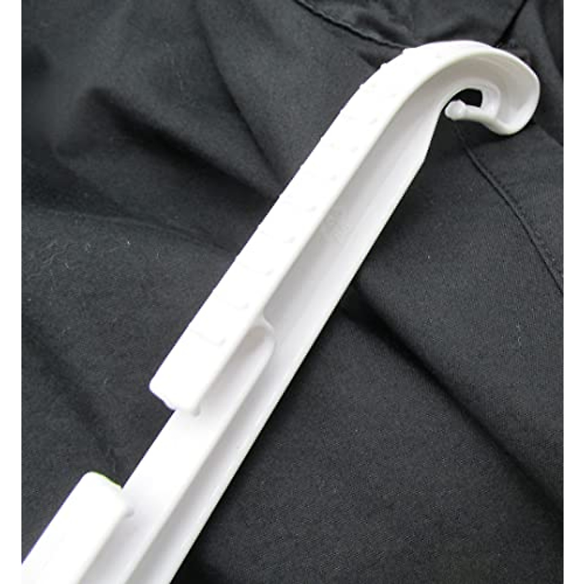 NAHANCO 18800 Floor Ready Plastic Shirt/Dress Hanger with Chrome Swivel Hook and Coordinate Hook, Heavy Weight, 17", White (Pack of 100)