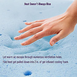 NapQueen 10 Inch King Size Medium Firm Memory Foam Mattress, Bed in a Box