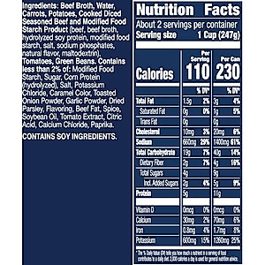 Progresso Beef Pot Roast with Country Vegetables Soup, Rich and Hearty Canned Soup, Gluten Free, 18.5 oz (Pack of 12)