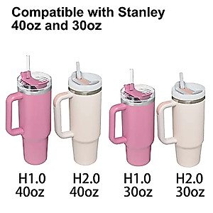 BABORUI Spill Stopper for Stanley H1.0 & H2.0 40oz/ 30oz, Upgraded Silicone Leak Stopper Compatible with Stanley Tumbler, Cup Accessories for Stanley