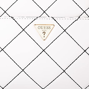 GUESS Cessily Top Zip Shoulder Bag White Multi One Size