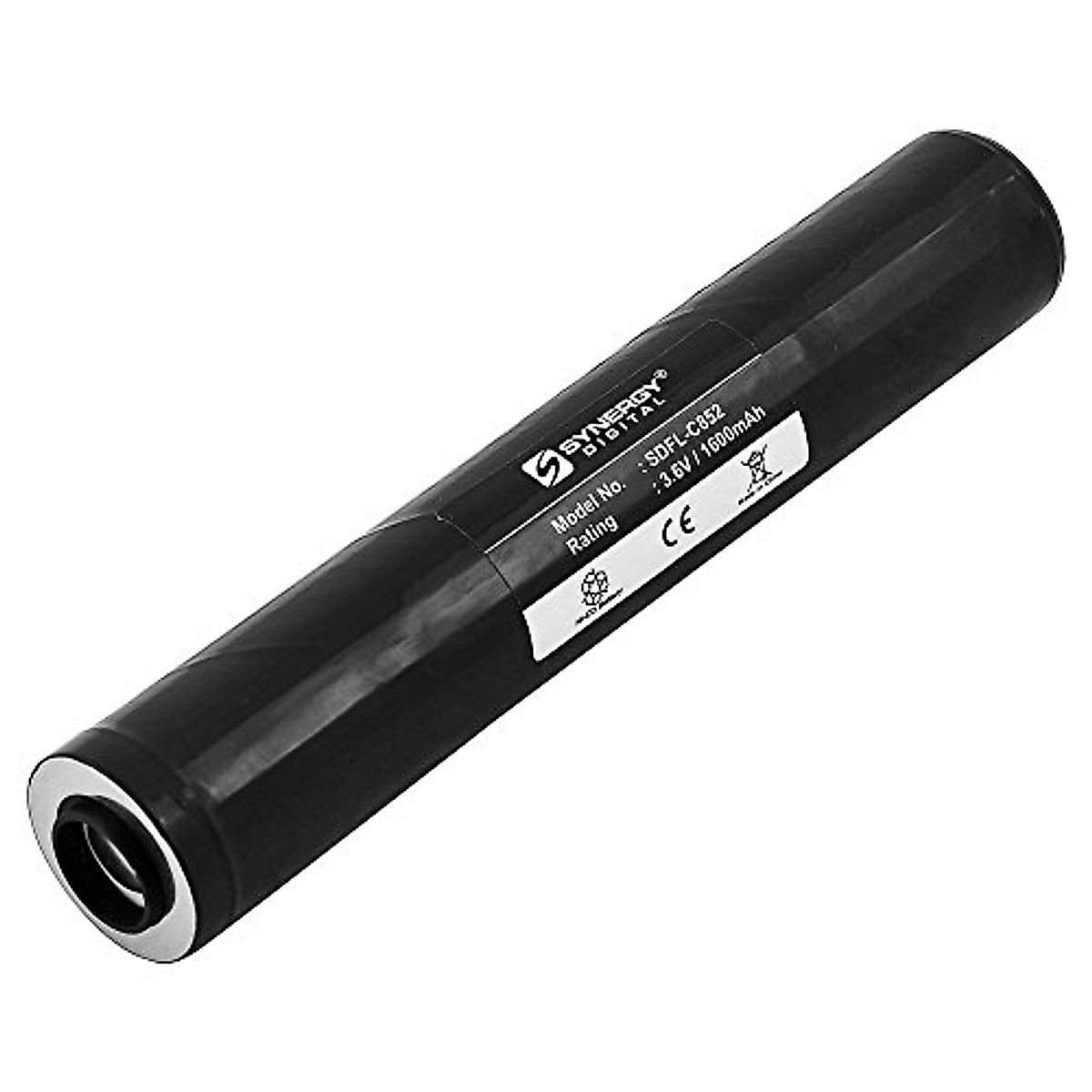 Synergy Digital Flashlight Batteries, Compatible with Streamlite Stinger LED Flashlight, (Ni-CD, 3.6V, 1600 mAh), Combo-Pack Includes: 2 x SDFL-C852 Batteries