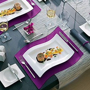 Villeroy & Boch New Wave Gourmet Plate, 13 x 9.5 in, White