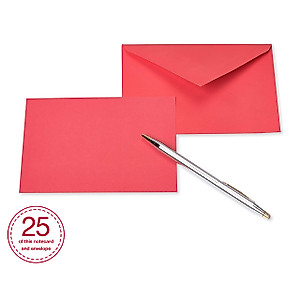 American Greetings Single Panel Blank Cards with Envelopes, Rainbow Colors (200-Count)