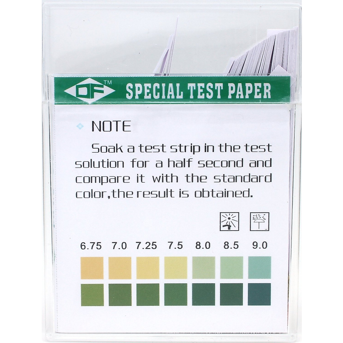 BIPEE Plastic pH Test Strips, Universal Application (pH 4.5~9), 100 Strips