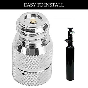 Fdit CO2 Cylinder Adapter,Air Fitting Quick Connect Coupler for TR21-4 Male Thread to G1/2 Type30 Female Thread