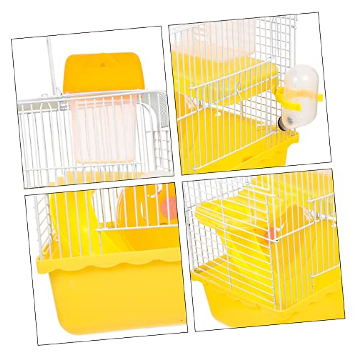 VOSAREA Hamster Cage Turtle Accessories Travel Guinea Pig Cage Accessories Rat Cage Chinchilla Cage Accessories Hamster Hideout Plastic Orange Guinea Pig House Rat House Rat Hut