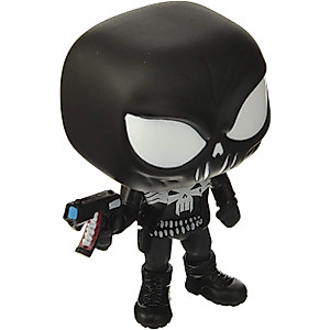 Marvel: Venom - Venomized Punisher Funko Pop! Vinyl Figure (Bundled with Compatible Pop Box Protector Case), Multicolored, 3.75 inches