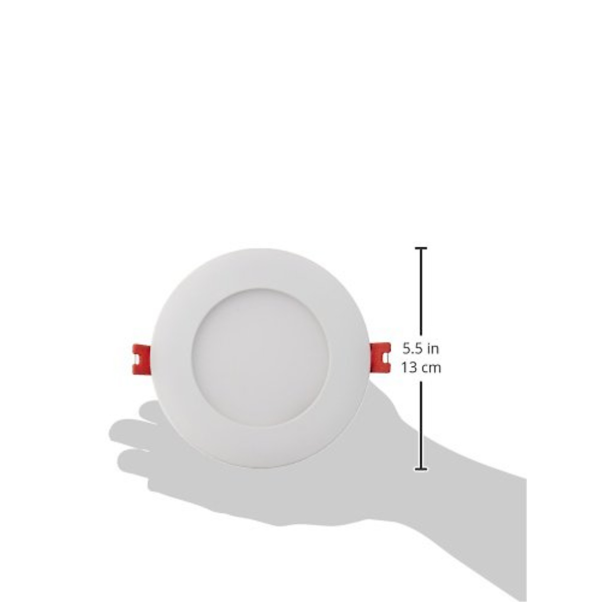 Globe Electric 4" LED Integrated Ultra Slim Recessed Lighting Kit, 9 Watts, Energy Star, IC Rated, Dimmable, Wet Rated, Fixed Flood, White Finish, 90931