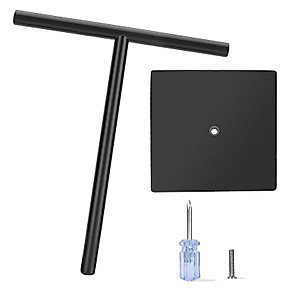 Square T-Shape Hand Towel Holder - Standing Hand Towel Rack for Bathroom or Kitchen Countertops, with SUS304 Stainless Steel Matte Black Finish,Minimalist Style