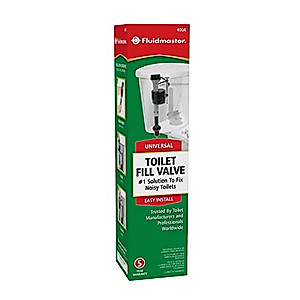 Fluidmaster 400A Anti-Siphon Universal Toilet Tank Fill Valve,Black