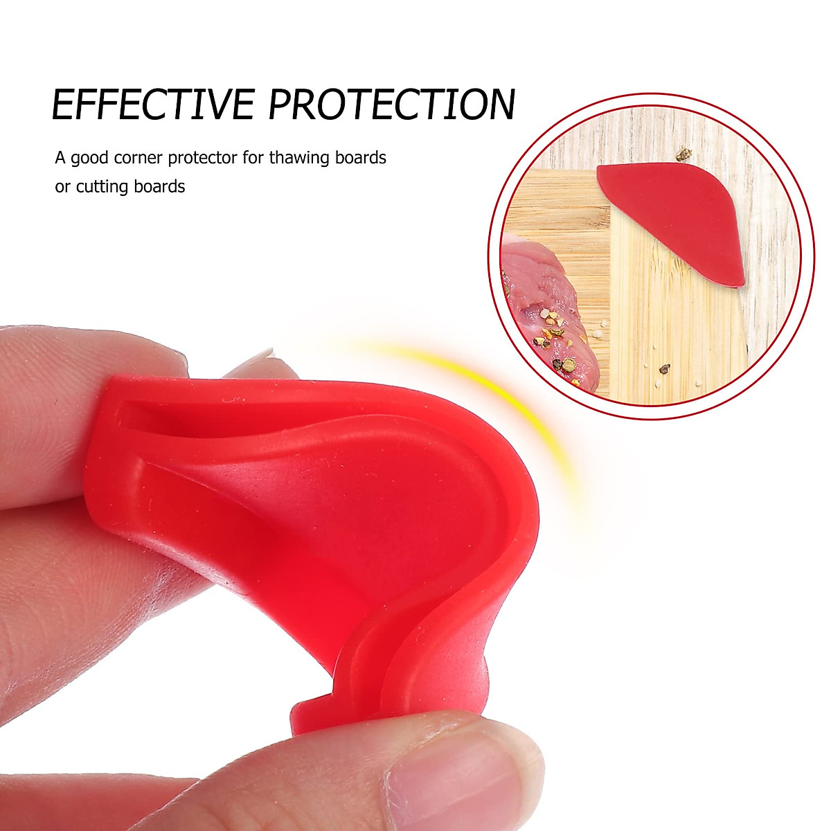 Luxshiny Baby Accessories 8 Pcs Defrosting defroster Plate Corner Protector thawing Board Silicone Corner thawing Plate Silicone Corner Tray Silicone Corner Silicone Tray