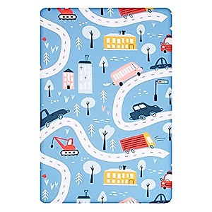 Mini Crib Sheets for Boys and Girls,SUYFHDC 38 * 24in Crib Sheets, Soft and Cozy Crib Sheets, Crib Sheet for Standard Crib and Toddler Mattresses - 1 Pack