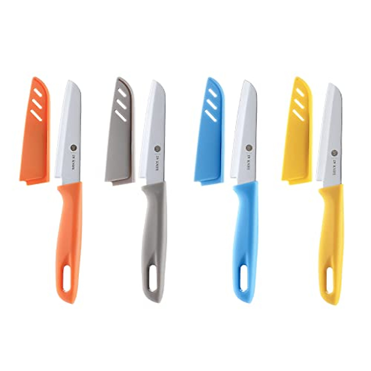 8 Piece Paring knife, 4PCS Paring Knives & 4PCS Knife Sheath, Fruit and Vegetable Knife, Ultra Sharp Kitchen Knife, German Steel Pairing Knife With ABS Handle