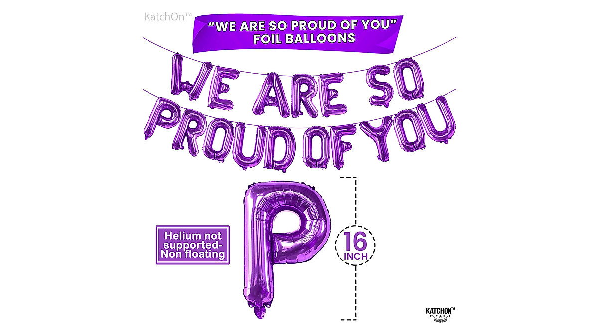 Rose Gold Graduation Balloons - Class of 2024 Decorations