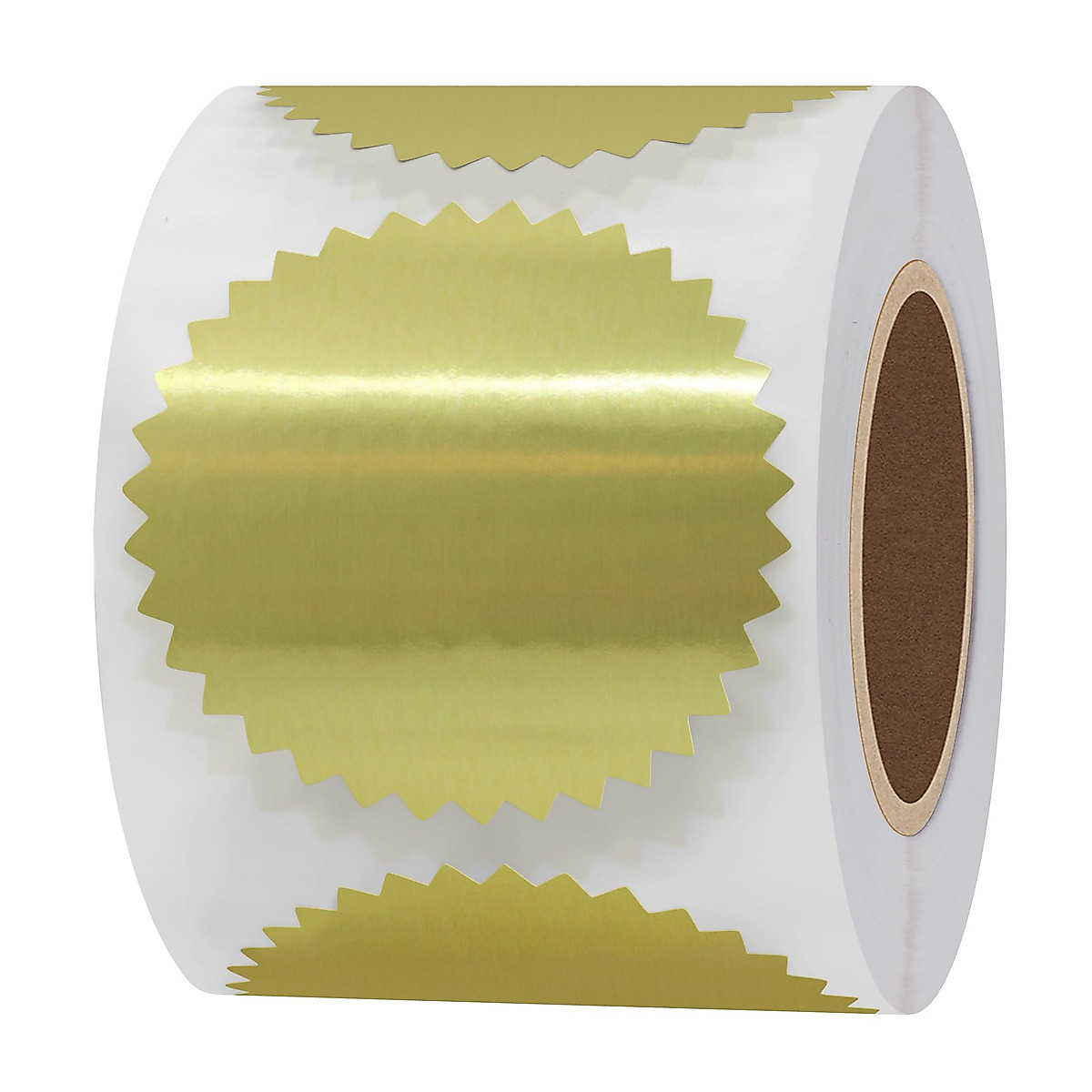 Hycodest 2" Certificate Paper Reward Stickers Embossing Labels 300 Stickers (Gold)