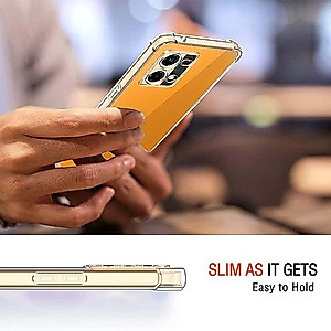 USTIYA Case for Reno 7 (No for 5G) / Oppo F21 Pro Clear TPU Four Corners Protective Cover Transparent Soft funda