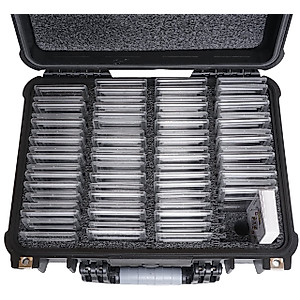 Case Club 72-132 Graded Card Slab Carrying Case- Fits PSA/BGS/FGS/ & More Graded Slabs - Sports/Trading Collector Box fits Pokemon/MTG/Baseball- Travel Holder for Slabs/Sleeves/Loose Cards