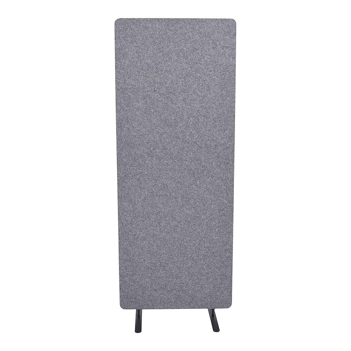 Stand Up Desk Store ReFocus Raw Freestanding Acoustic Desk Divider Privacy Panel to Reduce Noise and Visual Distractions (Castle Gray, 23.6" x 62")