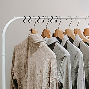 MAGICLULU 100pcs Small S Hook Pack Heavy Duty S Hanger Hook for Kitchenware Spoons Pans Pots Utensils Clothes Bags Plants