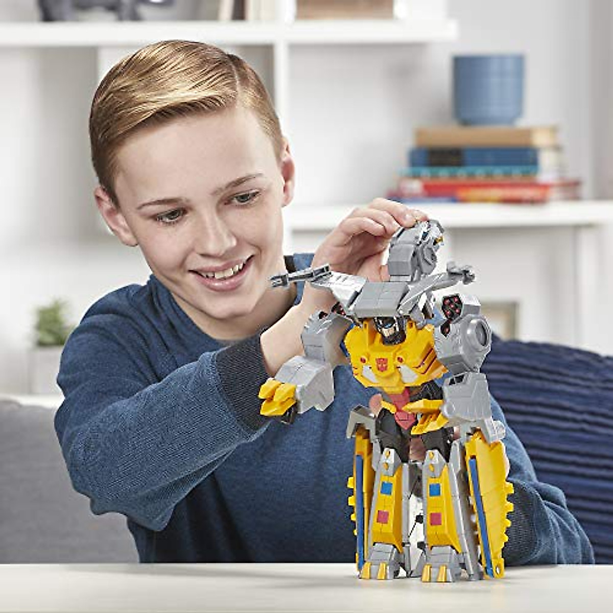 Transformers Toys Cyberverse Action Attackers Ultimate Class Grimlock Action Figure - Repeatable Seismic Stomp Action Attack - for Kids Ages 6 & Up, 11.5"