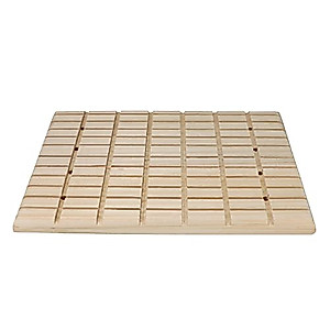 Rabbit Scratching Pad Wooden Scratch Pad Bunny Feet Pad for Rabbit Chinchilla Guinea Pig (A)