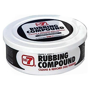 No.7 Heavy Duty Rubbing Compound - 10 Fl Oz - Cleans and Restores - Removes Deep Scratches and Stains - Restores Shine to Dull Finishes