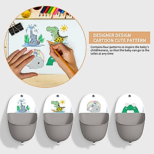 AIR&TREE Portable Potty Training Urinal Toilet for Toddler Boys, Kids Pee Trainer, Funny Baby Training Potties, Foldable for Travel(Grey)