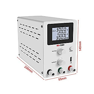 NICE-POWER DC Power Supply Adjustable Variable 4 Digital LED Display Adjustable Regulated Switching Power Supply Digital (30V 10A)