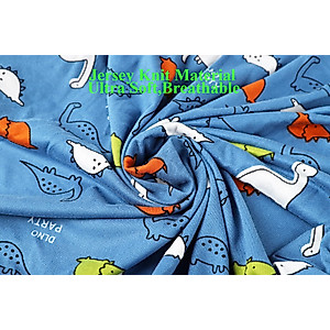 Dinosaur Pack n Play Stretchy Fitted Playard Sheet Set 2 Pack Jersey Knit Ultra Soft Portable Mini Crib Sheets for Baby Boy Girl Elephant Giraffe Frogs by Knlpruhk