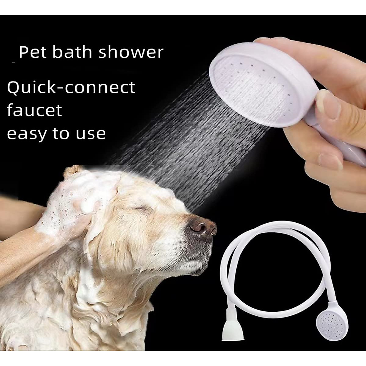 Portable Sink Hose Faucet Sprayer Shampoo Sprayer Sink Spray HoseHandheld Hose Faucet Shower Head Pet Faucet Sprayer Pet Bath Handheld Shower Pet Bathroom Hose Sink Washing
