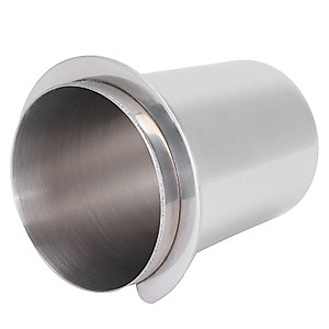 Zerodis Coffee Dosing Cup, 51mm Stainless Steel Espresso Coffee Dosing Cup Coffee Machine Coffee Powder Feeder Part for Espresso Machine DIY Tools