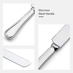 OTW PAVILION 2 Piece Wedding Cake Server Set,18/10 Stainless Steel Dessert Set Pie Server Cake Cutter Knife for Birthday,Anniversary,Holiday,Baby Shower,Party