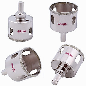 JINGLING 45mm 1-3/4" inch Diamond Hole Saw Tile Drill Bit Masonry Tools for Stone Glass