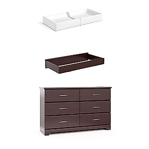 Storkcraft Brookside 6 Drawer Chest with Changing Topper and Change Pad - Espresso
